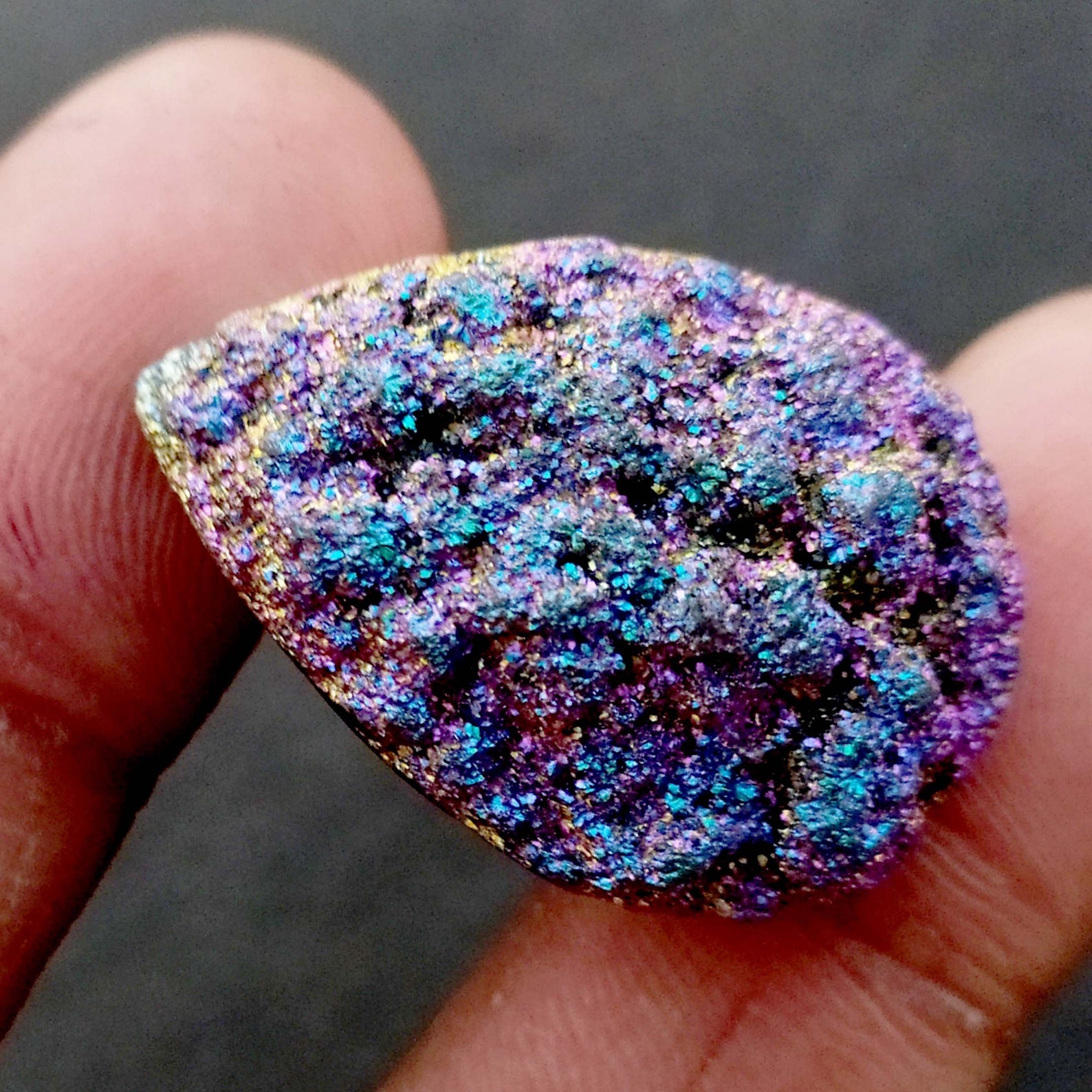 Natural Titanium Color Change Druzy Crystal Minerals 55 Carat | Etsy