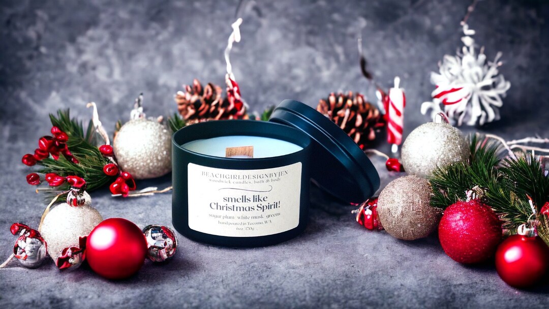 Smells Like Christmas Spirit Scented Coconut Wax Long Lasting Woodwick ...