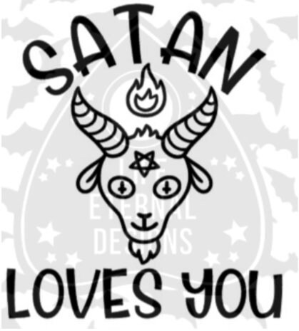 Satan Loves You | Etsy