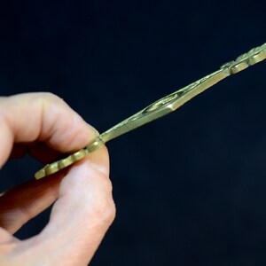 Pair of Antique 4" Vertical French Escutcheons, Cast Bronze Keyhole ...