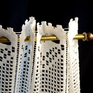 2 Vintage 16 to 24 Extendable French Paris Brass Cafe Rods 4 New Fixing ...