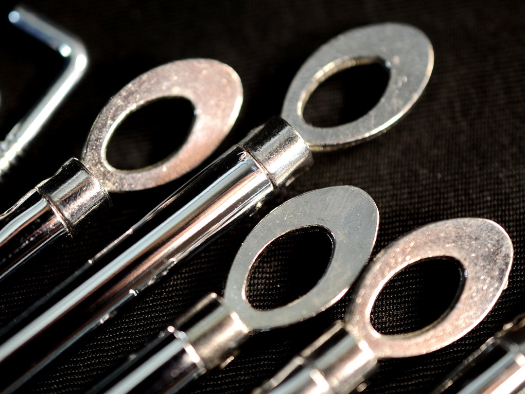 2 Vintage 18to 25 Extendable French Paris Steel Cafe Rods 4 New Fixing ...