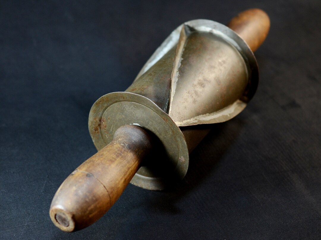 Antique French Croissant Rolling Pin Cutter Vintage Baking - Etsy