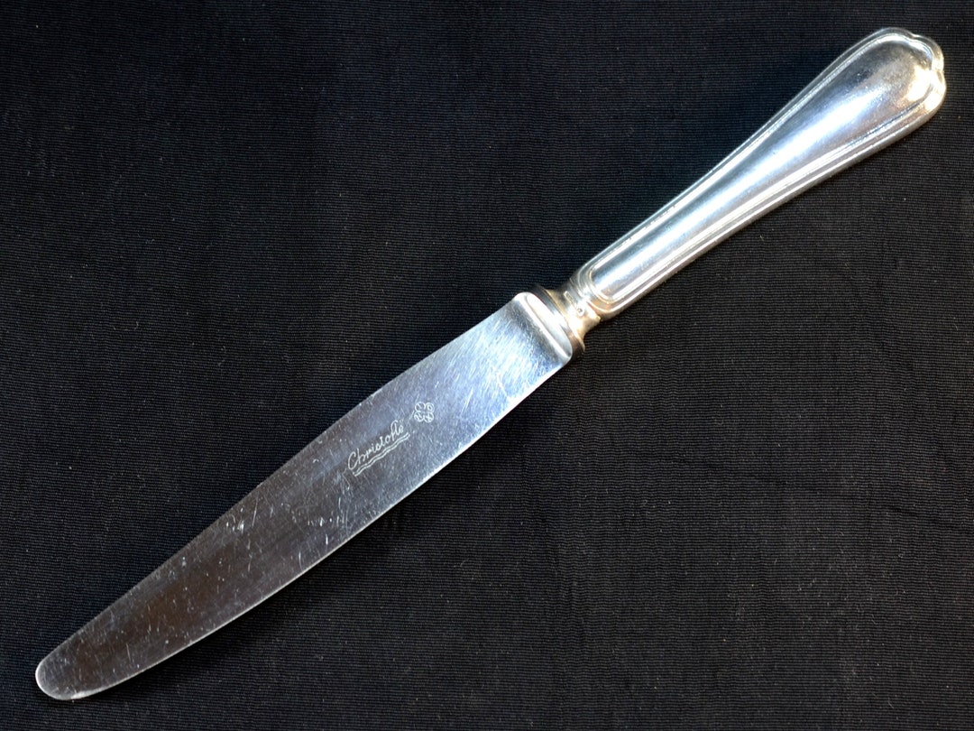 Vintage Christofle Spatours Pattern, Silver Plated Dinner Knife, Paris ...