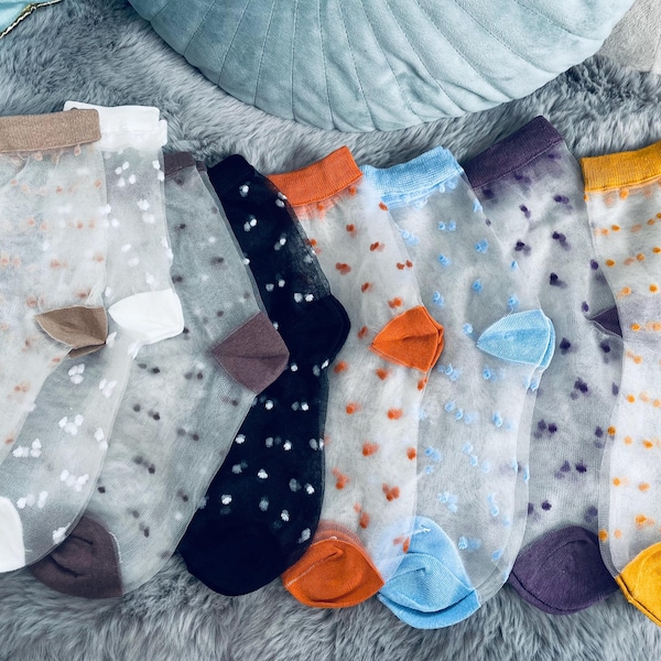 Women Nylon Sheer Socks - Etsy
