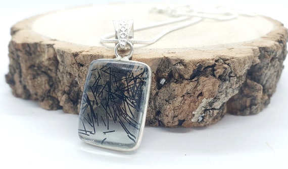 Angel Hair Quartz Pendant | Etsy