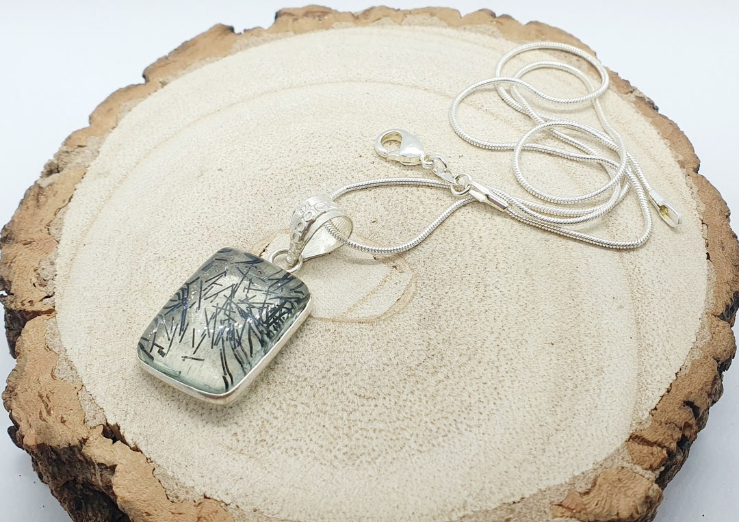 Angel Hair Quartz Pendant - Etsy