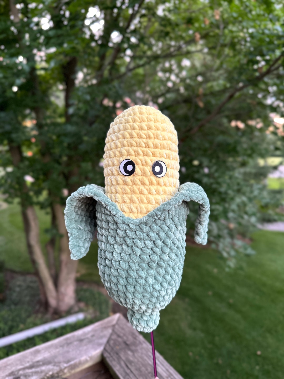 Stuffed Food - Corn - Handmade - Crochet - Plushie - Amigurumi - Etsy