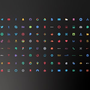 Dark Mode Matte Black Ios16 Icon Pack | Social Media Phone IOS16 | Free ...