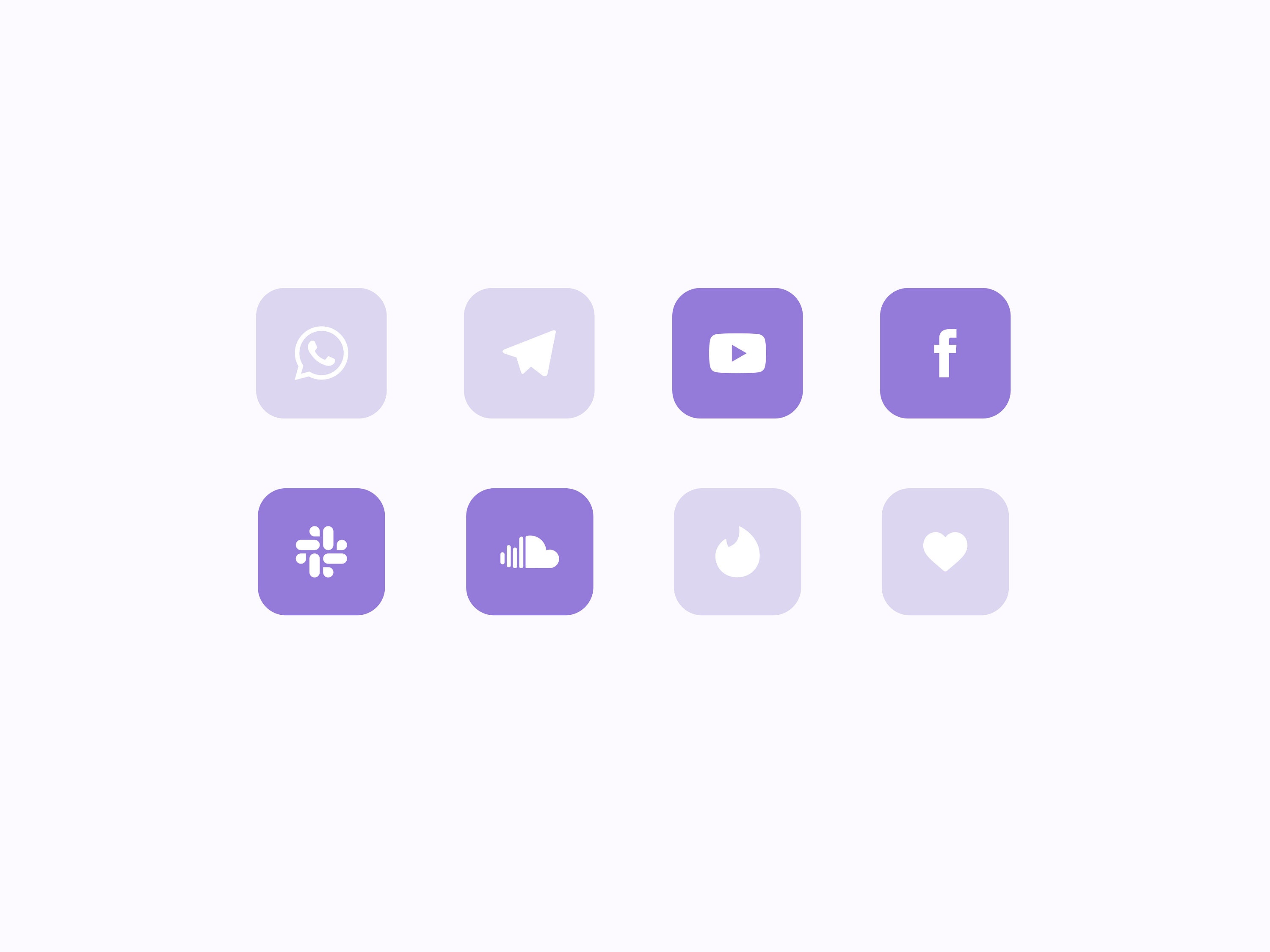 Pastel Purple Tone Ios15 Icon Pack Soft Purple Iphone Icon | Etsy