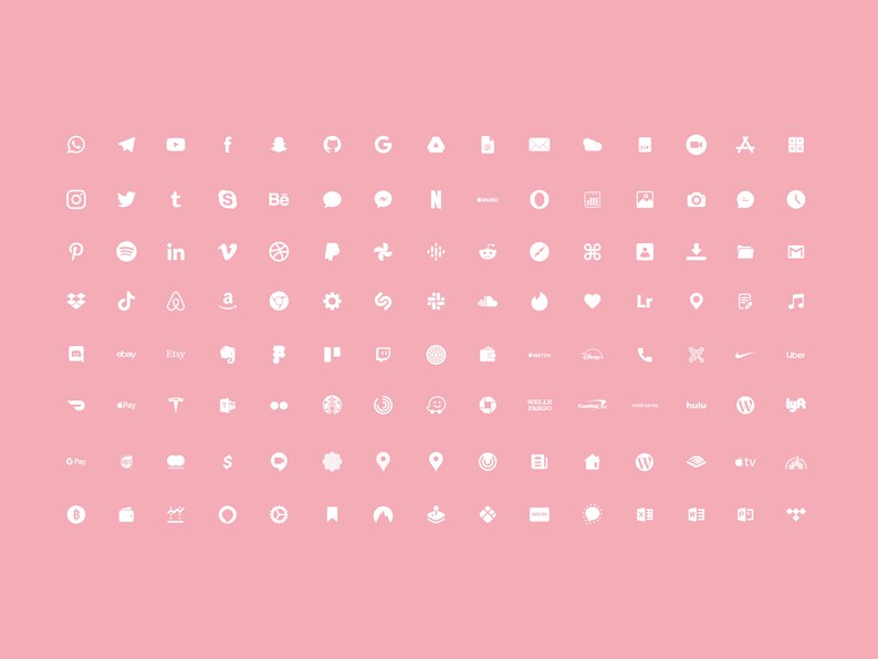 Cherry Blossom Ios App Icon Pack 400 Unique Icons Light - Etsy