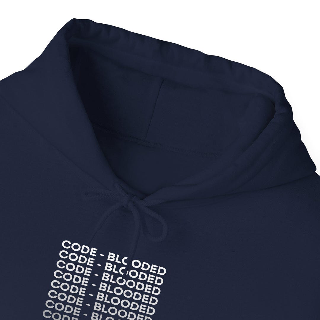 Code Blooded Programmer Hoodie, Funny Coding Sweatshirt, Computer Science Hoodie, Developer Gift ...