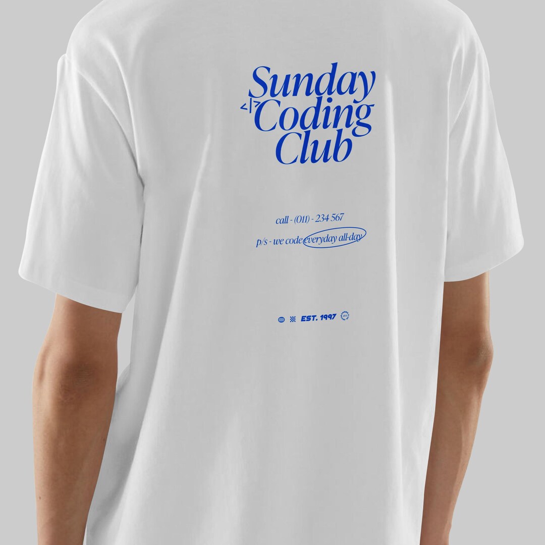 Sunday Coding Club T-shirt, Programmer Shirt Gift, Funny Coding Tee for Coders, Software ...