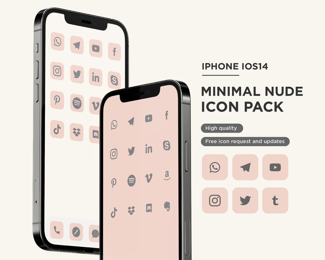 Minimal Pastel Color Ios Icon Pack, Social Media Icon Pack, Pastel ...