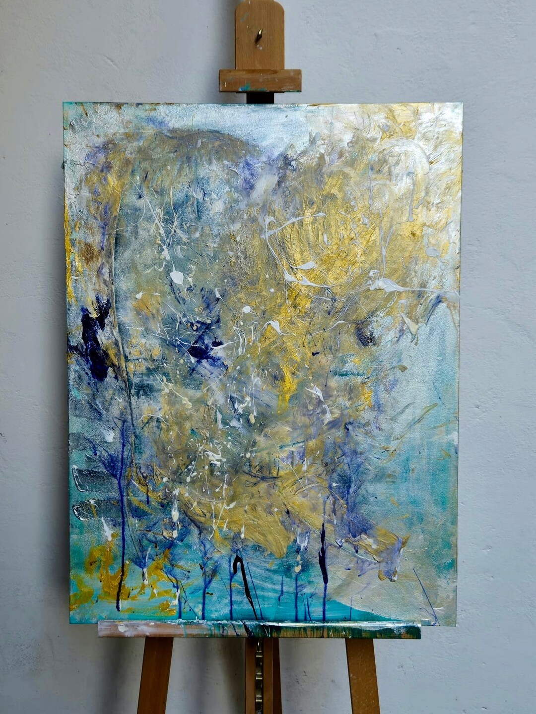 Kintsugi- Original Abstract Painting- Acrylic and Ink on Canvas With ...