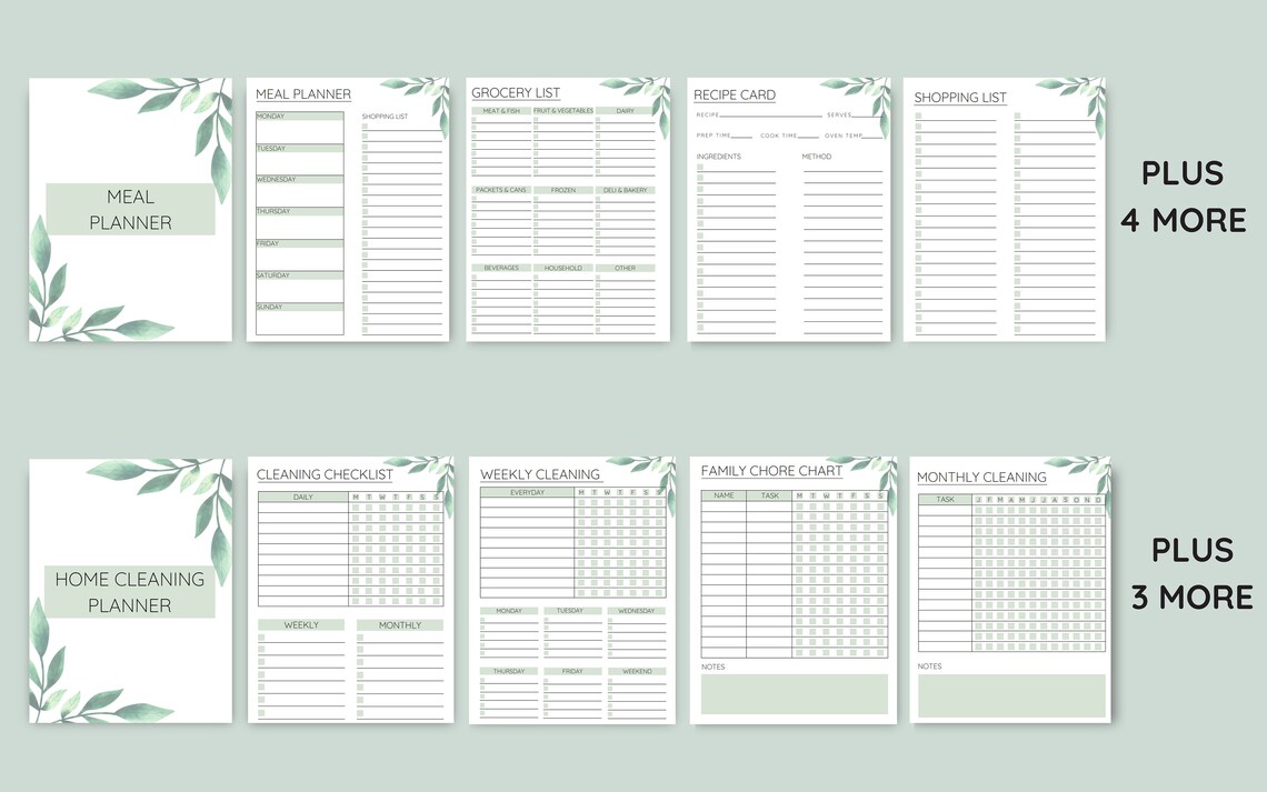 Printable Life Planner Bundle Printable Home Management - Etsy