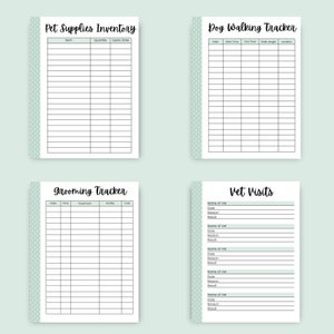 Printable Pet Care Planner Bundle, Pet Information Binder, Pet Health ...