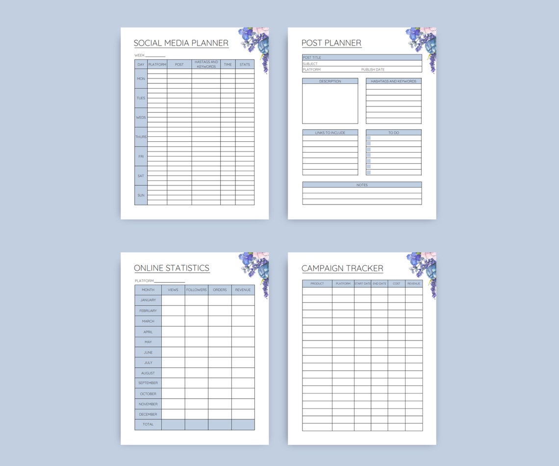 Printable Small Business Planner Bundle, Entrepreneur Planner Templates ...