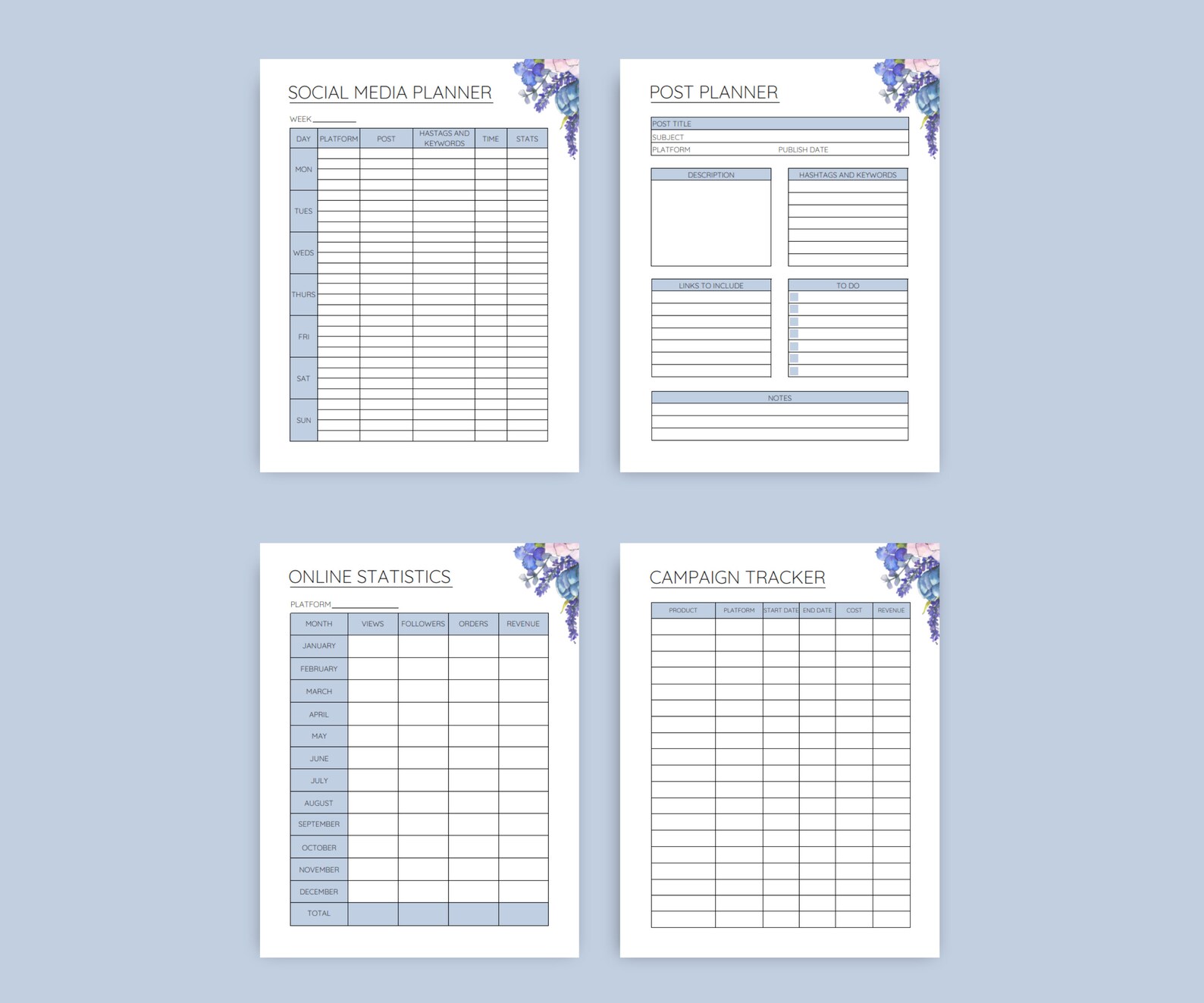 Printable Small Business Planner Bundle, Entrepreneur Planner Templates ...