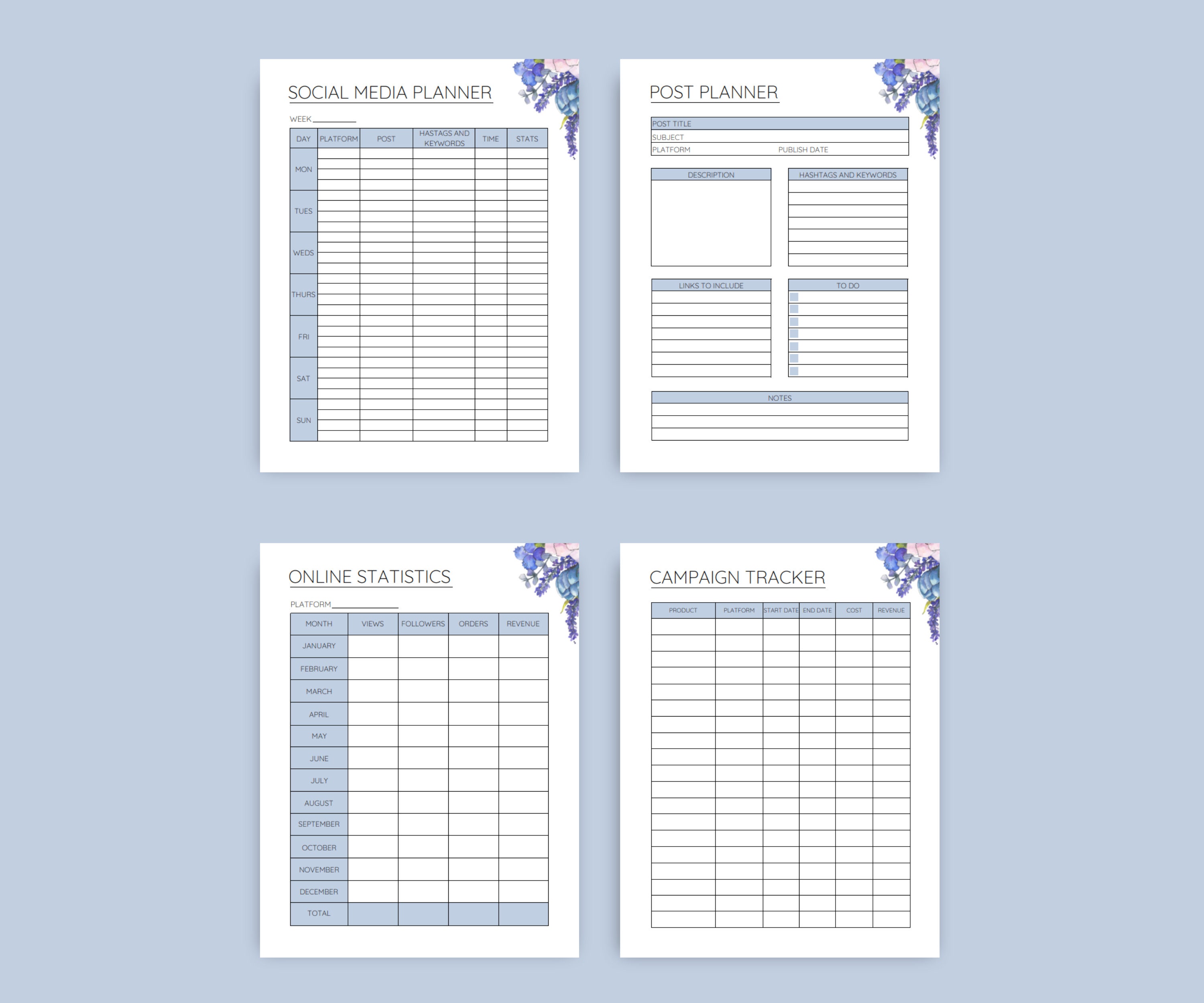 Printable Small Business Planner Bundle, Entrepreneur Planner Templates ...
