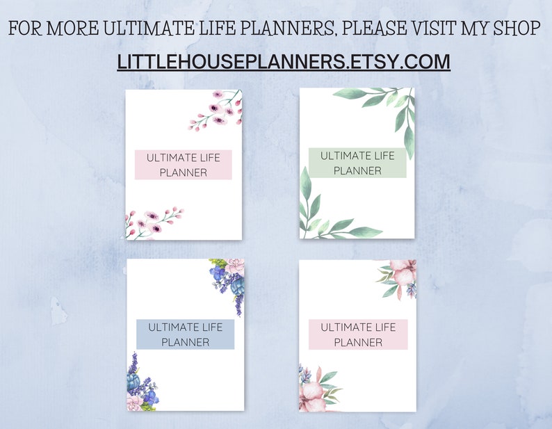 Printable Life Planner Bundle Printable Home Management - Etsy UK