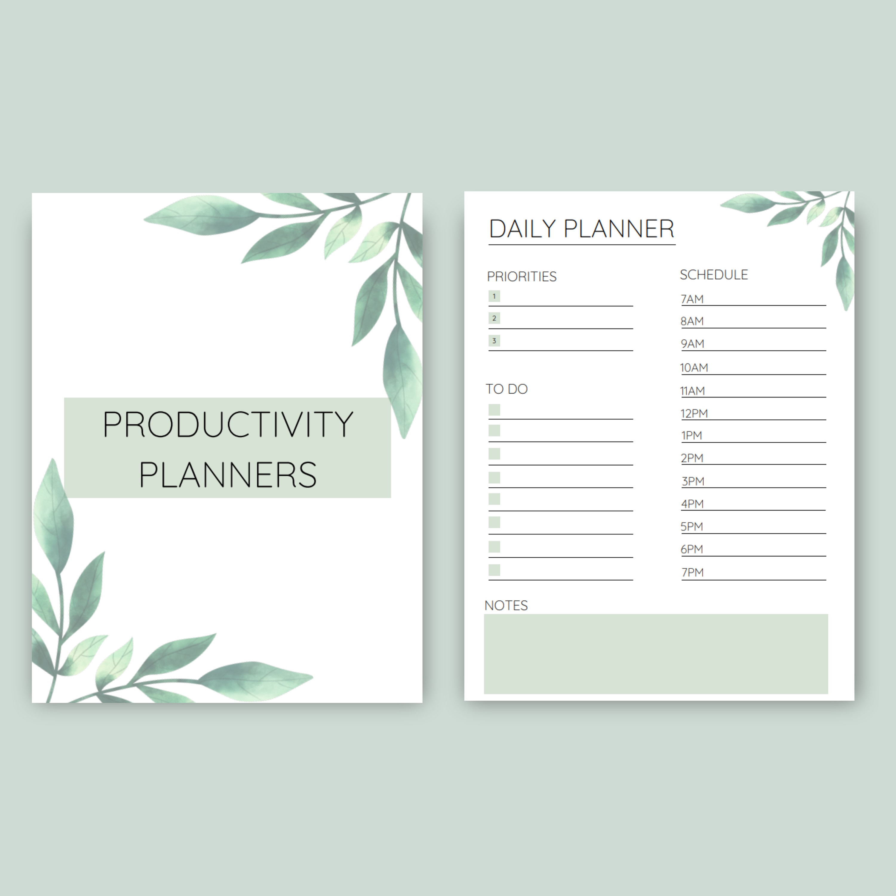 Printable Productivity Planner Bundle Daily Planner Weekly - Etsy