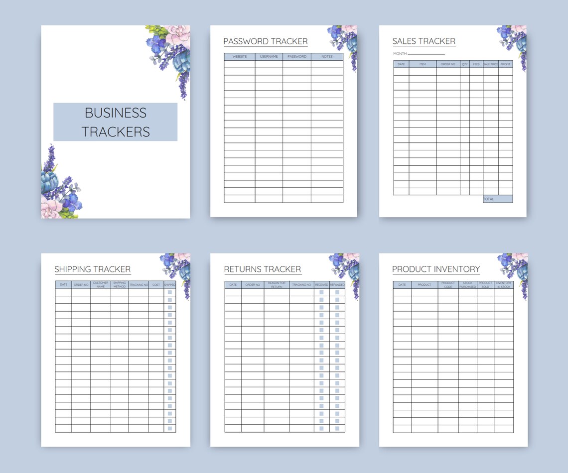 Printable Small Business Planner Bundle, Entrepreneur Planner Templates ...