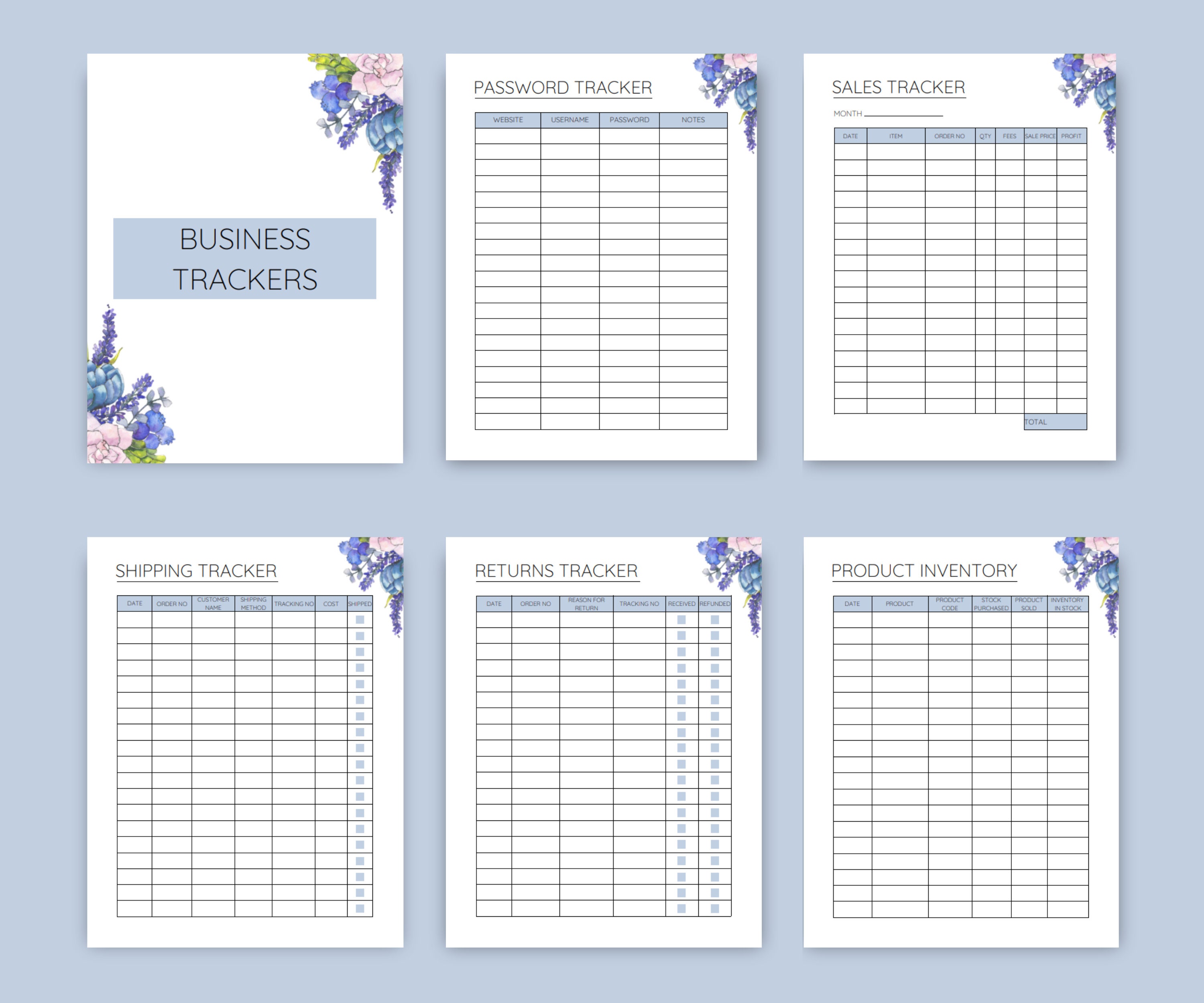 Printable Small Business Planner Bundle, Entrepreneur Planner Templates ...