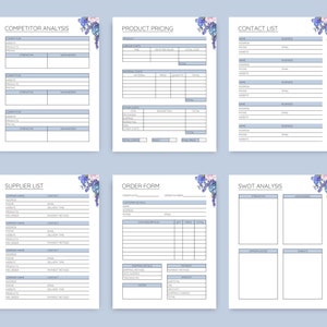 Printable Small Business Planner Bundle, Entrepreneur Planner Templates ...
