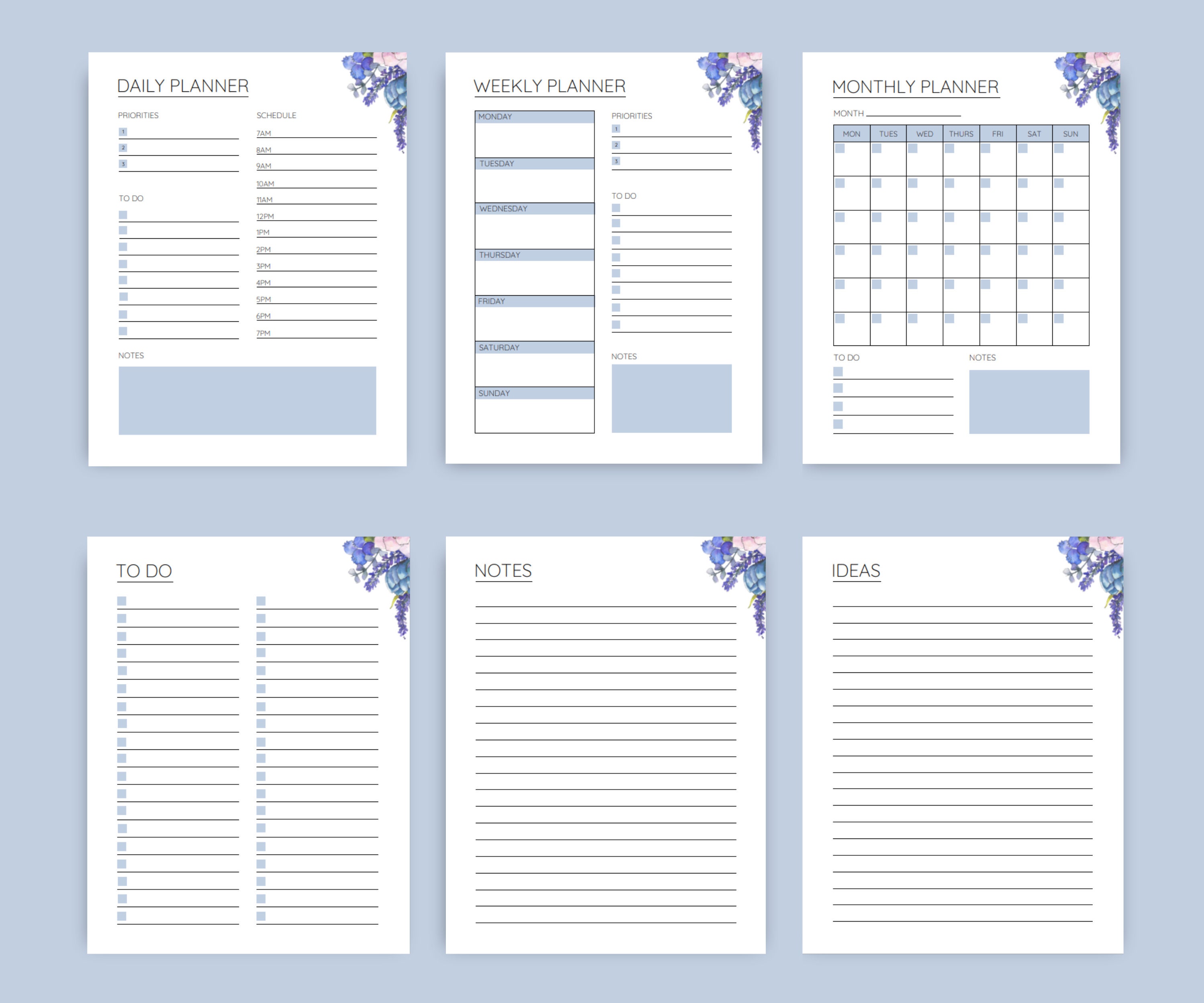 Printable Small Business Planner Bundle, Entrepreneur Planner Templates ...