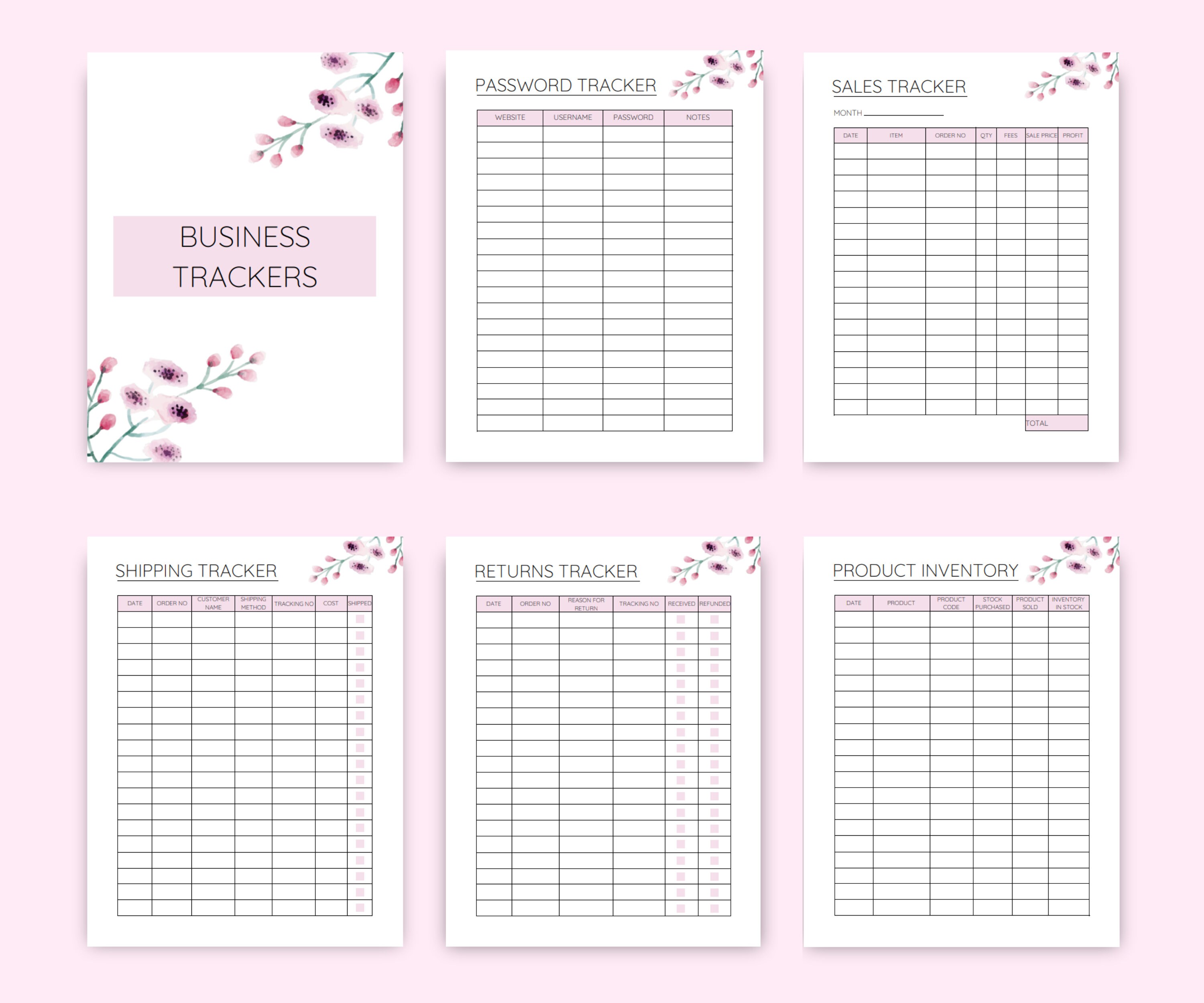 Printable Small Business Planner Bundle, Entrepreneur Planner Templates ...