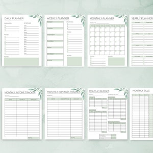 Printable Life Planner Bundle Printable Home Management - Etsy