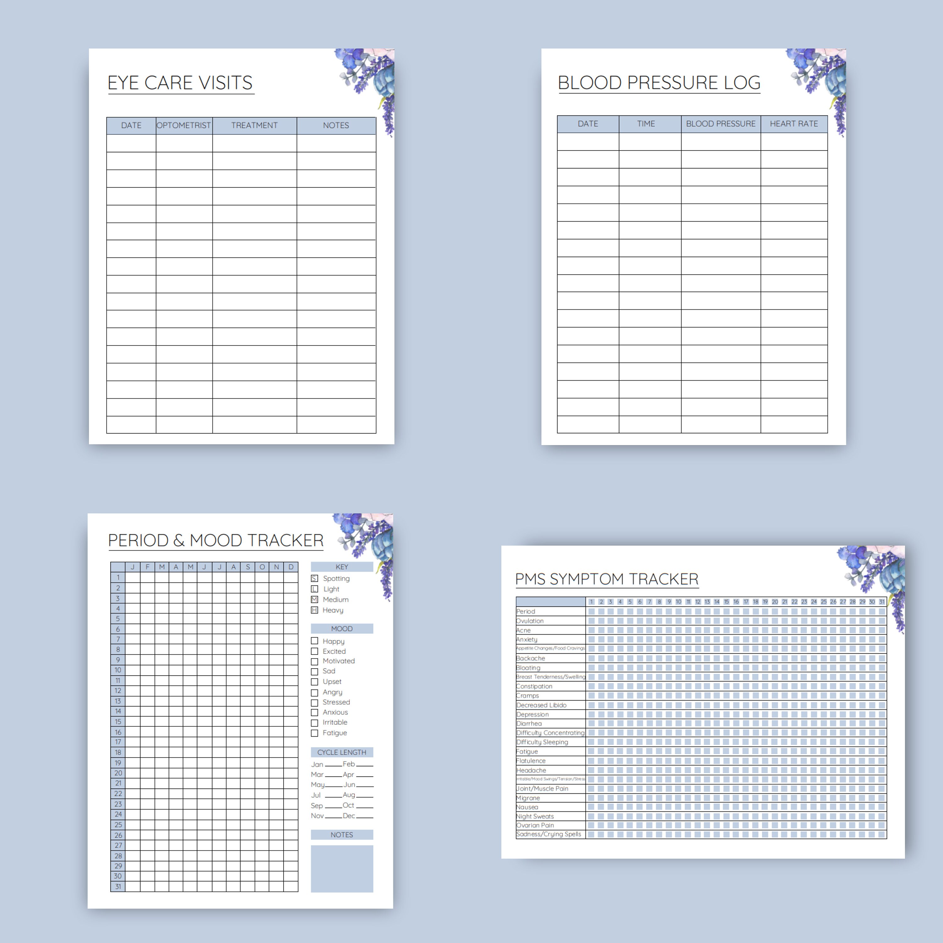 Printable Medical Planner Bundle, Medical Binder, Family Health Care ...