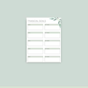 Printable Finance & Budget Planner Bundle, Financial Savings Tracker ...