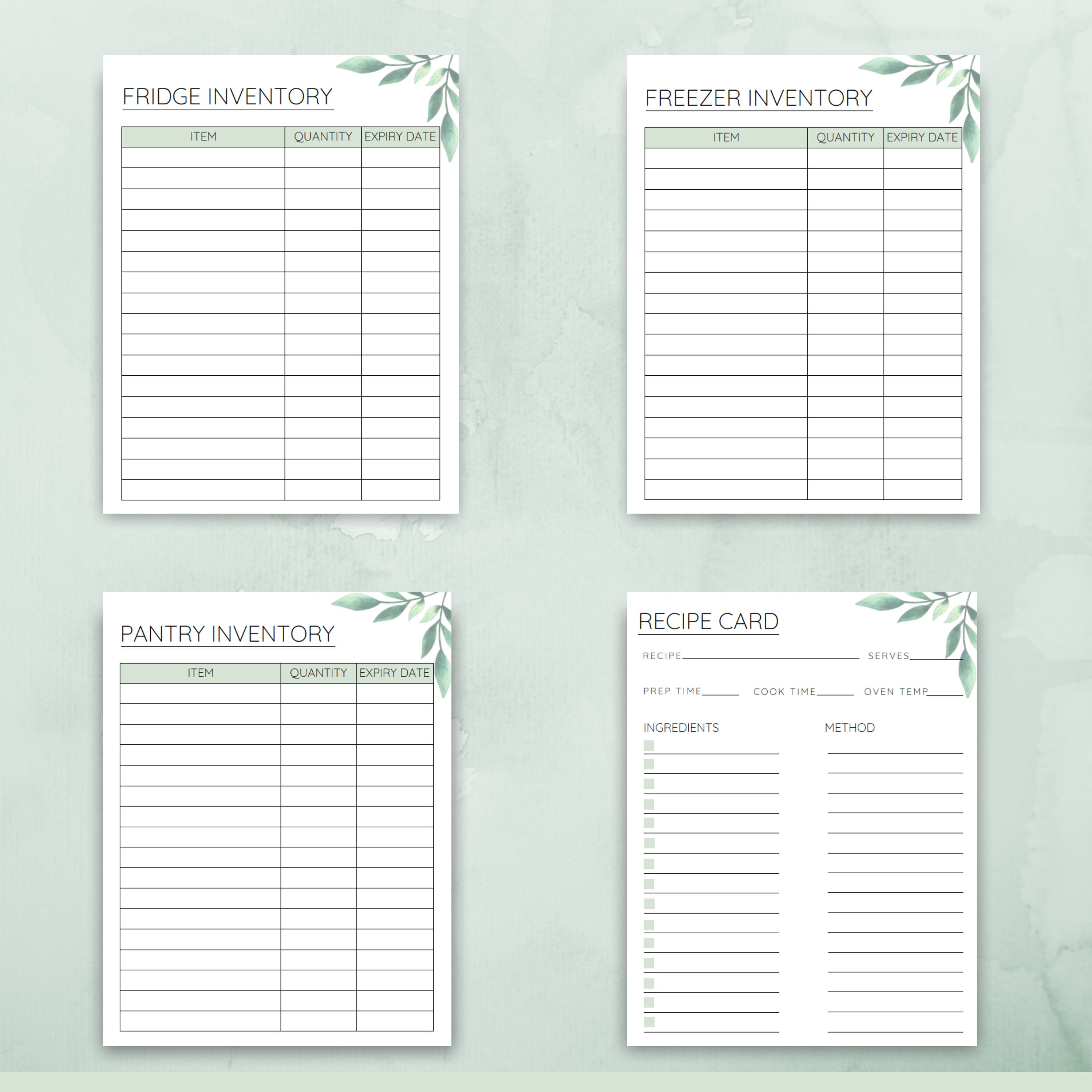 3 in 1 Printable Planning Bundle 24 Page Meal Planner | Etsy