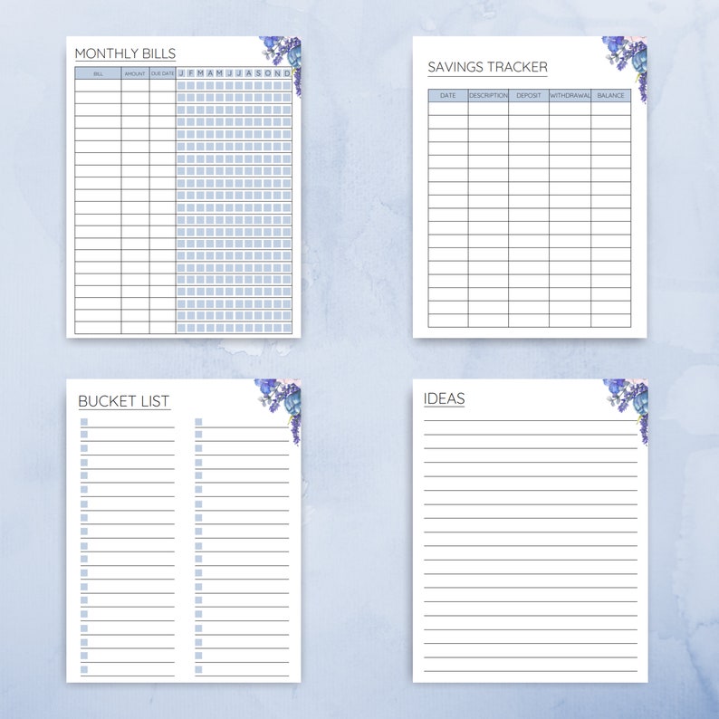 Printable Life Planner Bundle Printable Home Management - Etsy UK