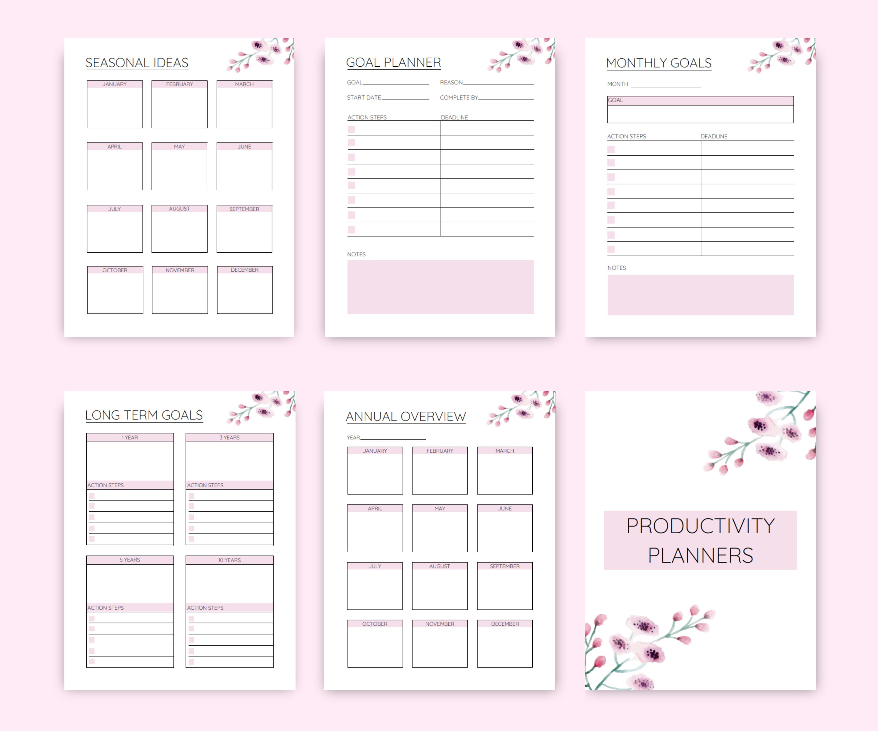 Printable Small Business Planner Bundle, Entrepreneur Planner Templates ...