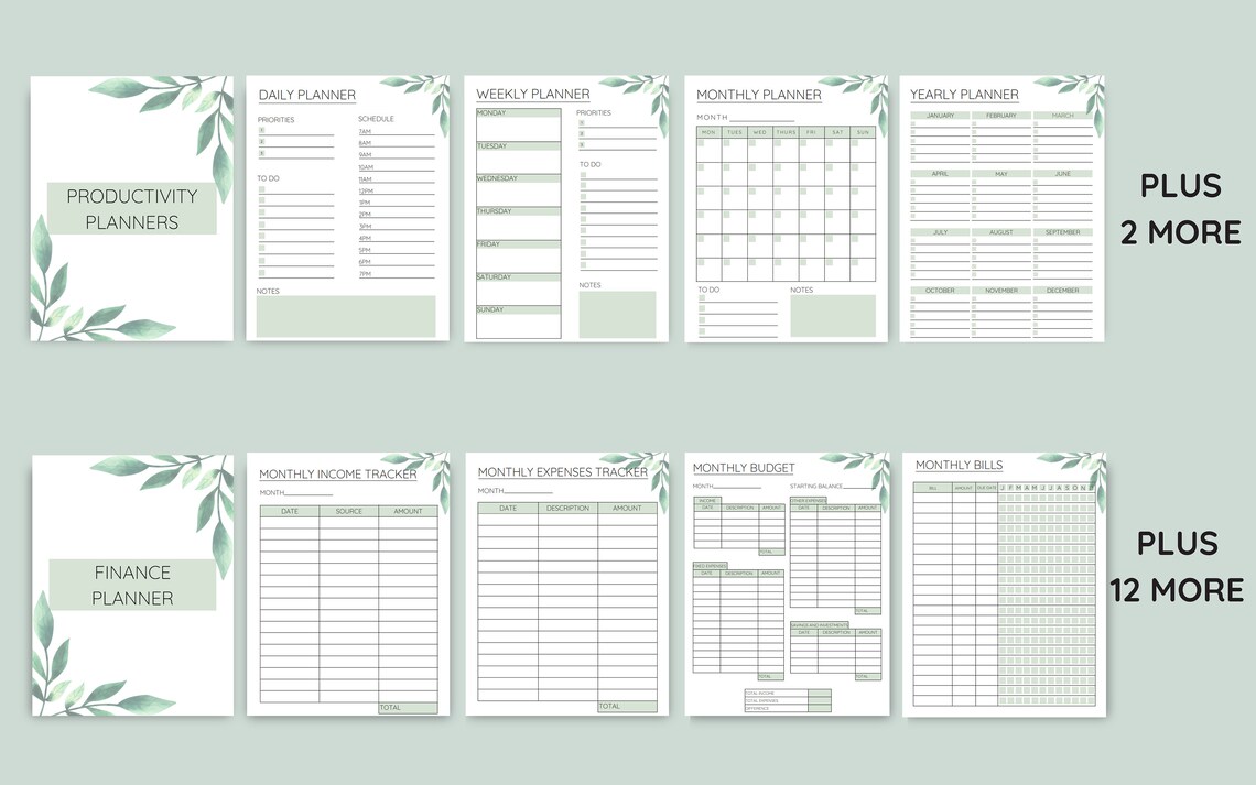Printable Life Planner Bundle Printable Home Management - Etsy