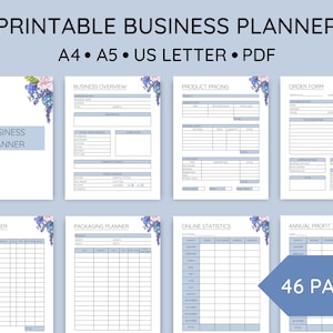 Printable Small Business Planner Bundle, Entrepreneur Planner Templates ...