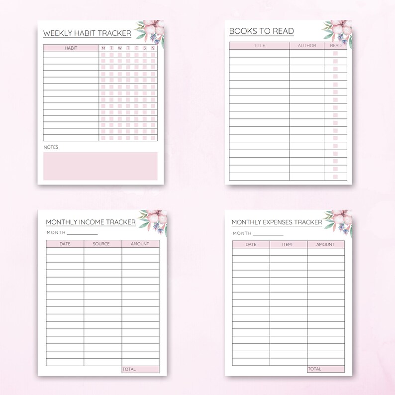 Printable Life Planner Bundle Printable Home Management - Etsy UK