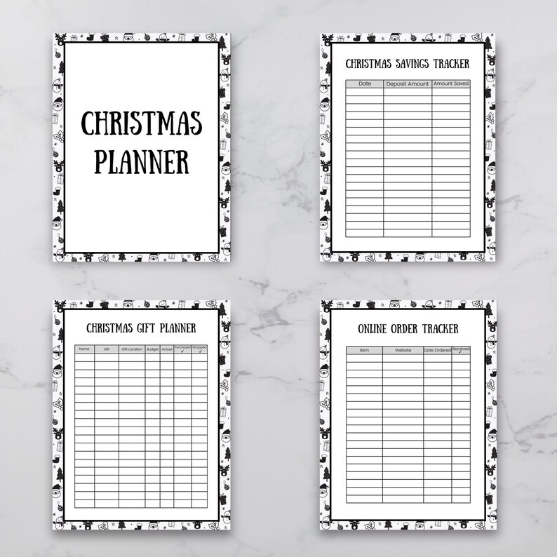 Christmas Planner Printable Printable Holiday Planner Xmas - Etsy
