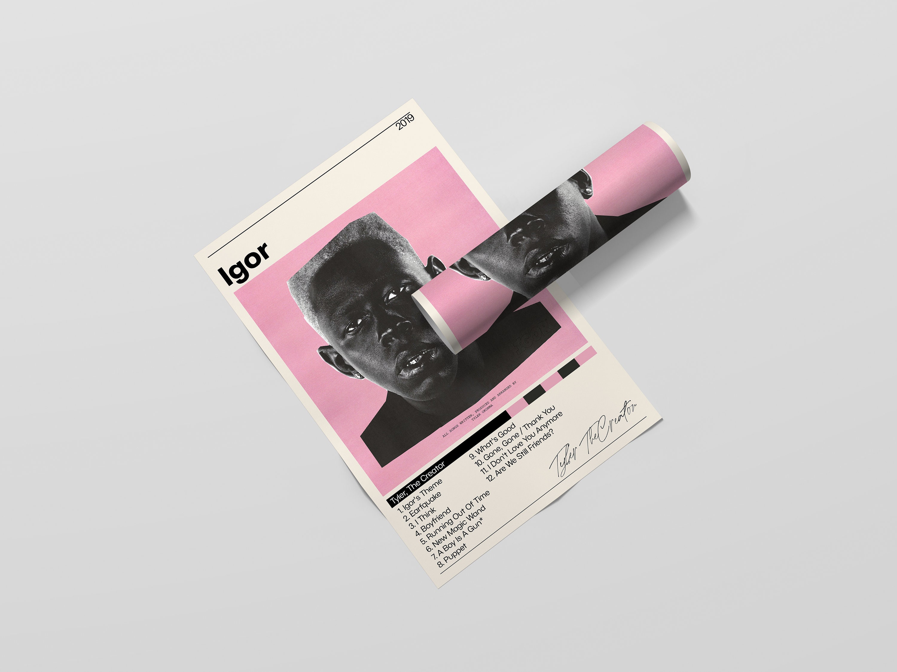 Tyler The Creator Poster Igor Poster Tyler Igor Tracklist | Etsy