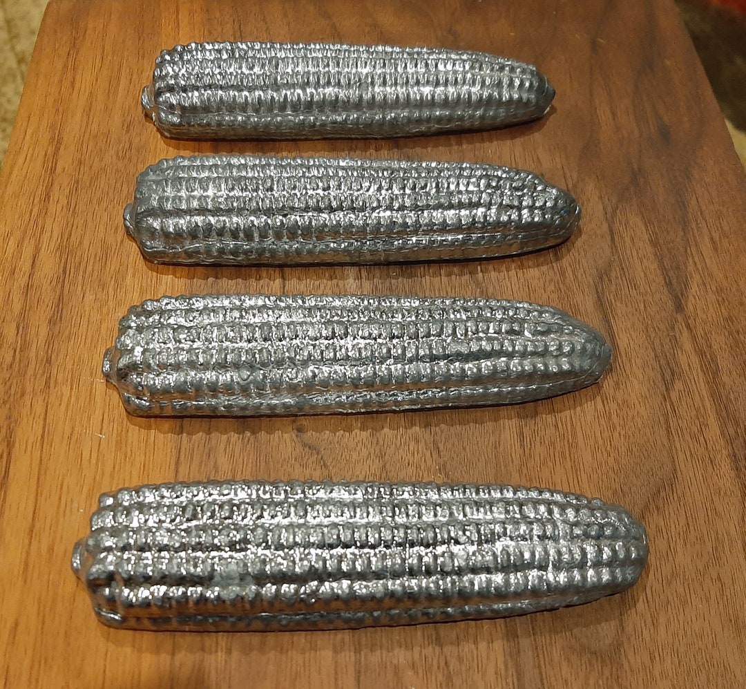 Corn Cob Metal Ingot Paper Weight or Rustic Home Decoration; Felted ...