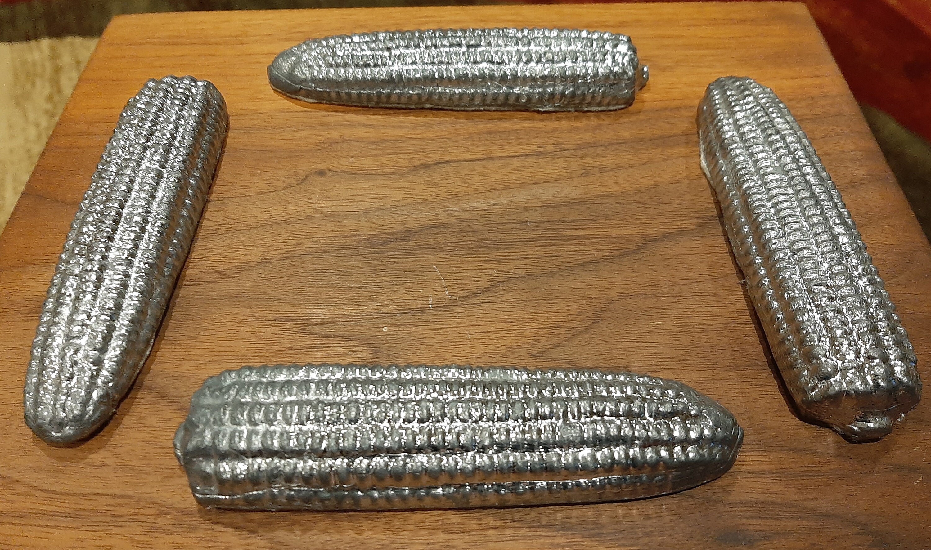 Corn Cob Metal Ingot Paper Weight or Rustic Home Decoration - Etsy UK