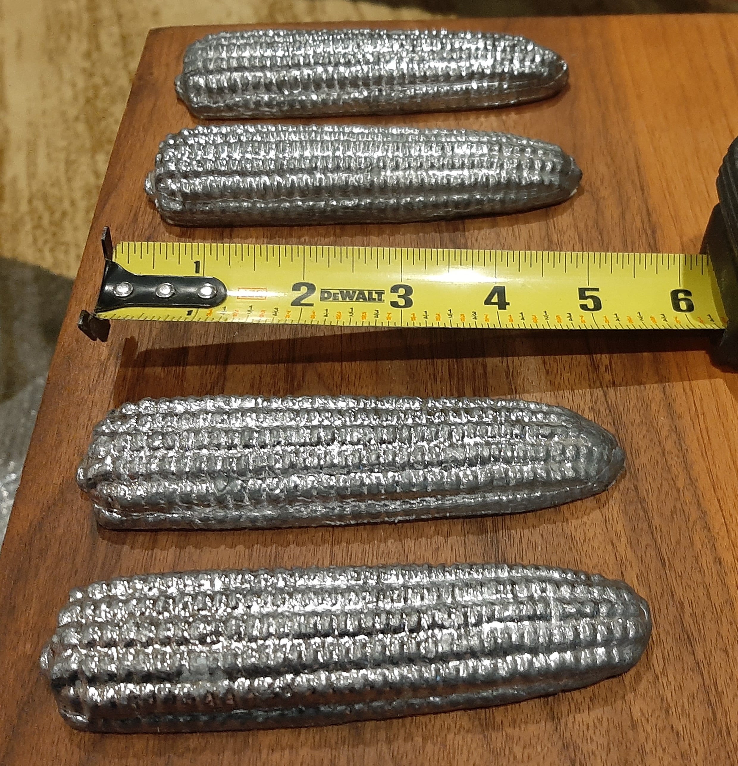 Corn Cob Metal Ingot Paper Weight or Rustic Home Decoration; Felted ...