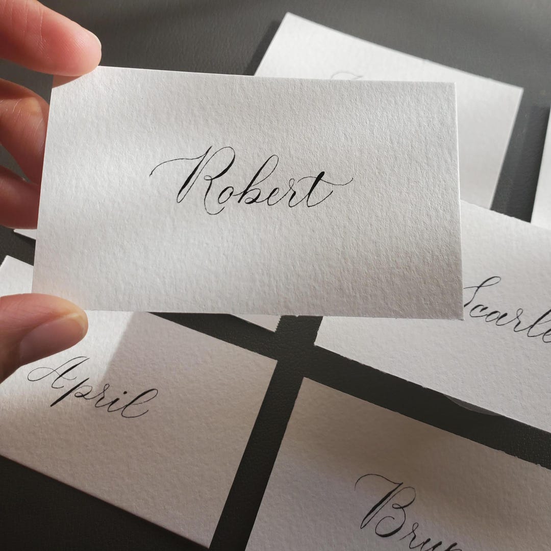 Place Cards - Flat Place Card for Event - Name Cards With Modern ...