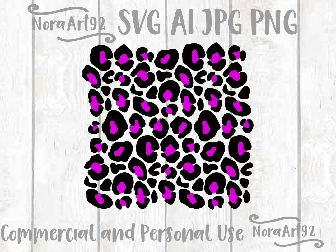 Fuzzy Leopard Print Svg, Cheetah Svg, Animal Print Cutfiles, Cheetah ...
