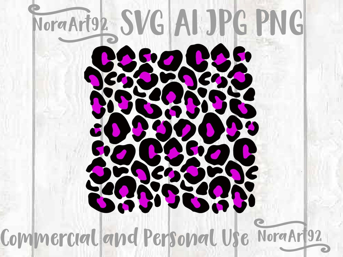 Fuzzy Leopard Print Svg Cheetah Svg Animal Print Cutfiles - Etsy