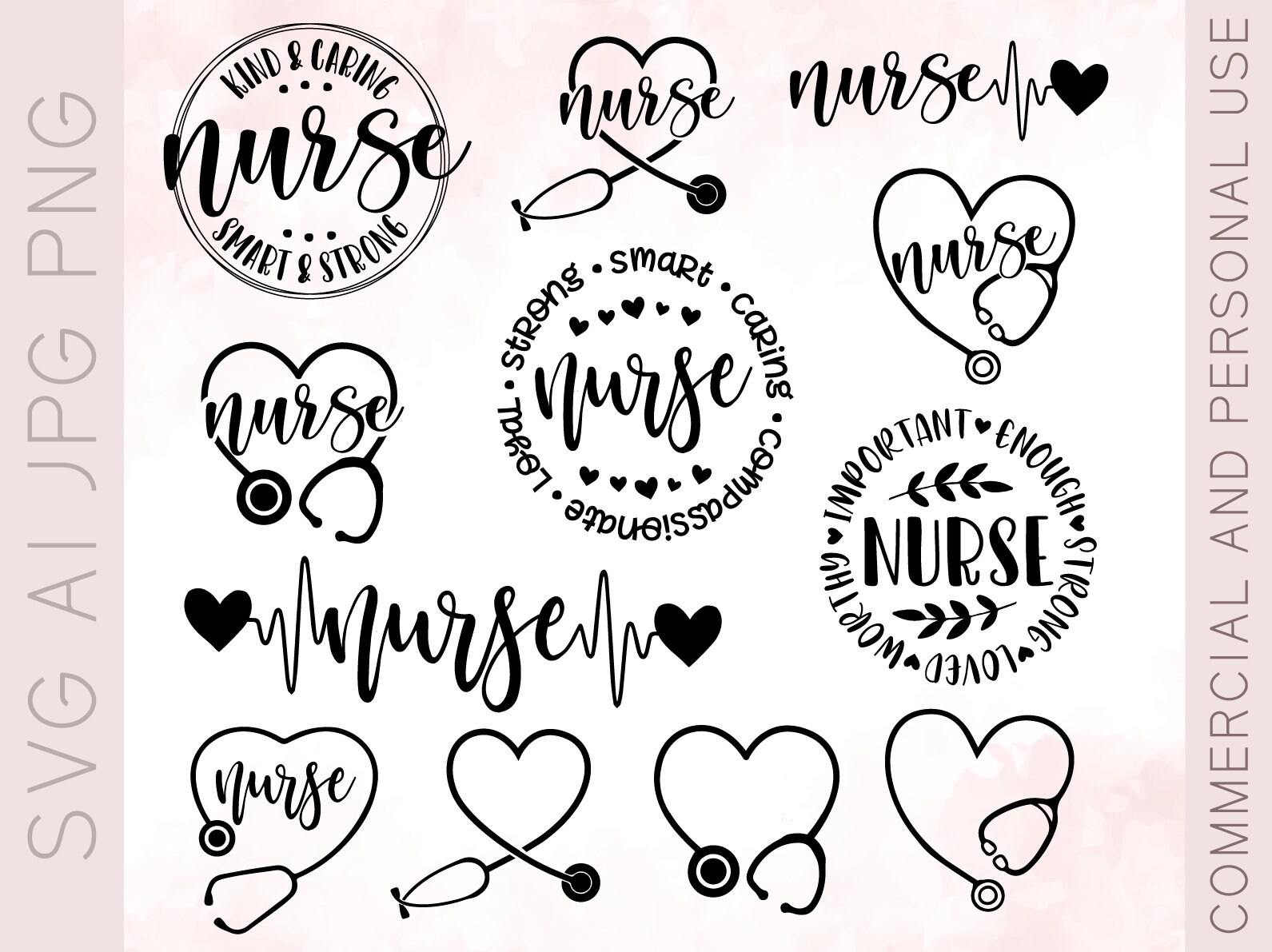 Nurse Bundle SVG Designs Nurse Life Nurse Svg Nurse - Etsy