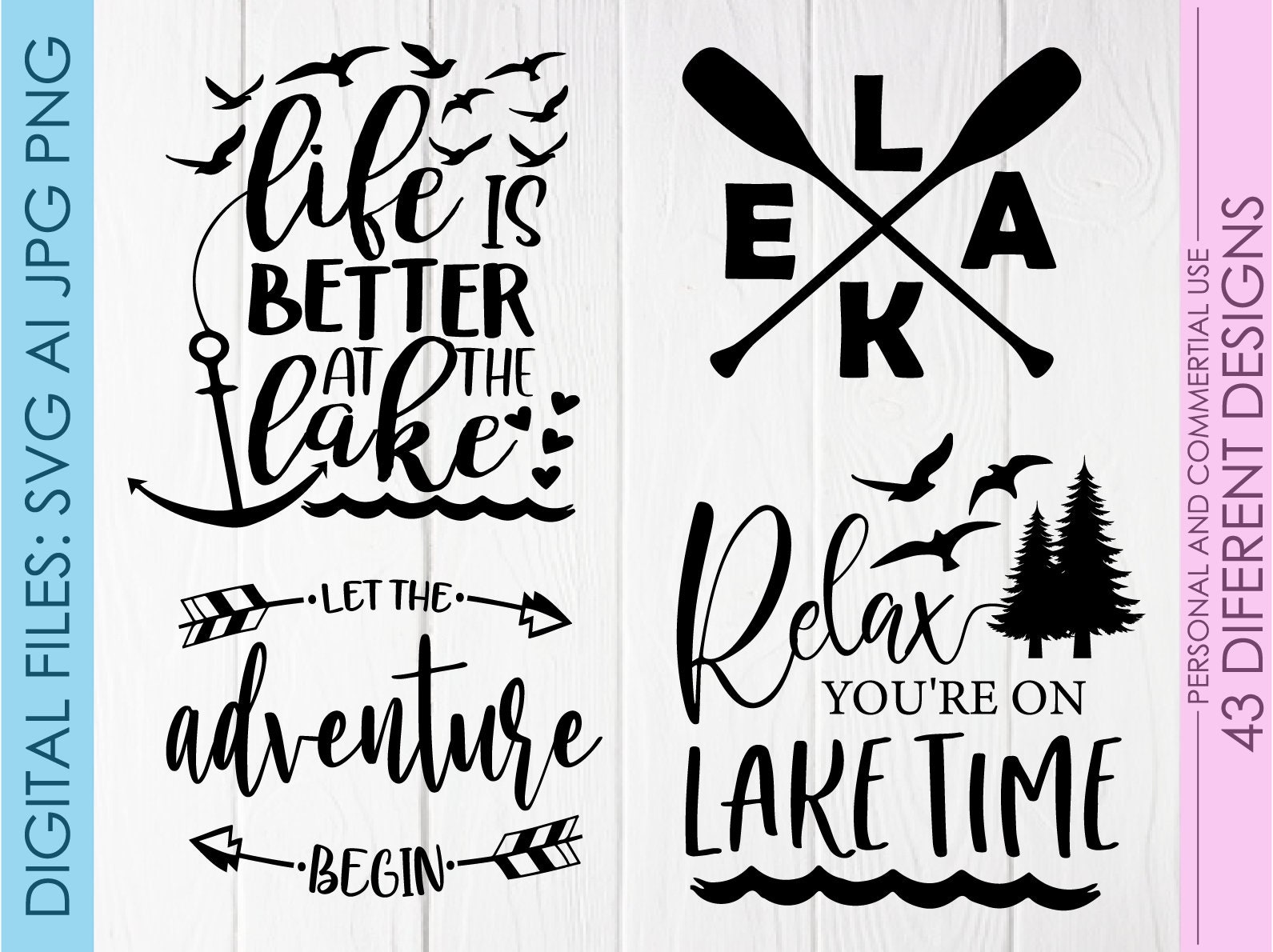 Lake Bundle Svg Summer Svg Bundle Love Lake Love Lake Svg - Etsy